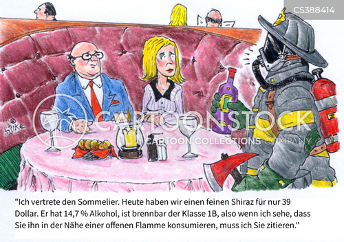 Cartoons und Karikaturen mit Offene Flamme