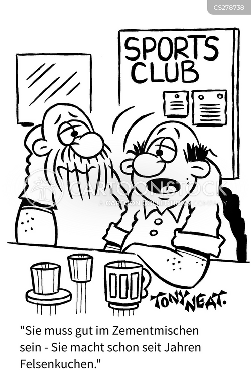 Cartoons und Karikaturen mit Felsenkuchen