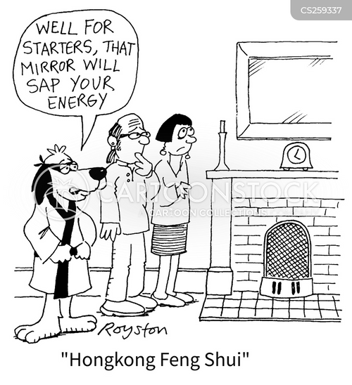 Cartoons und Karikaturen mit Feng Shui