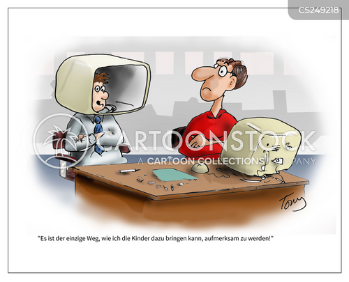 Cartoons und Karikaturen mit Aufsehen Erregen