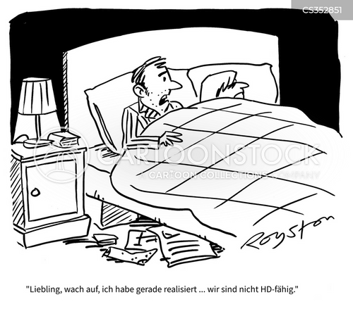 Cartoons und Karikaturen mit High Definition-fernseher