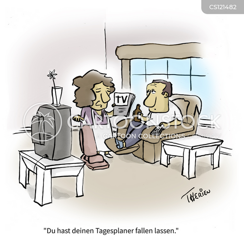 Cartoons und Karikaturen mit Tagesplaner