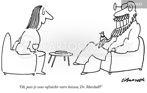 Dessins humoristique et caricaturés avec Étiquette De Service Des Boissons