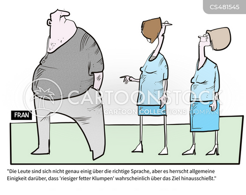 Cartoons und Karikaturen mit Medizinische Sprache