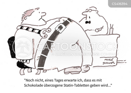 Cartoons und Karikaturen mit Tabletten