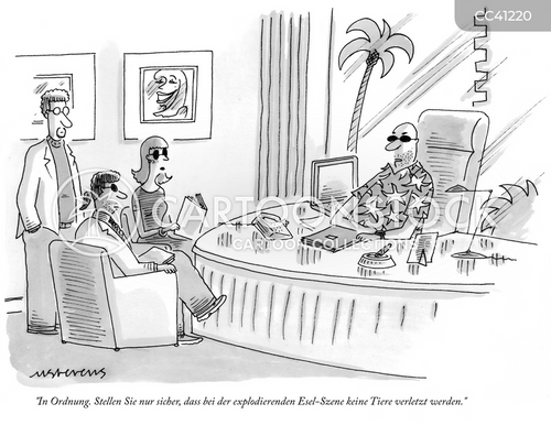 Cartoons und Karikaturen mit Tier-themenparks