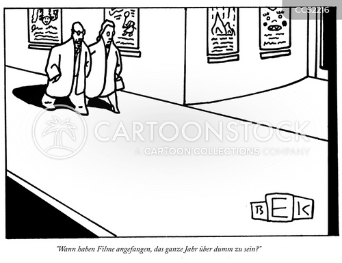 Cartoons und Karikaturen mit Hollywood-blockbuster