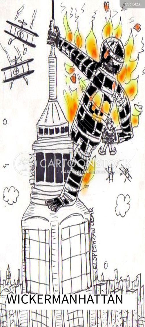 Cartoons und Karikaturen mit Wicker Man