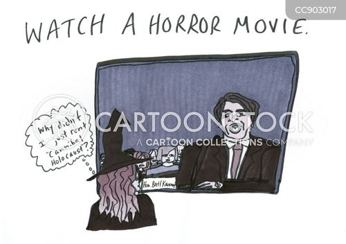 Watching A Horror Movie Cartoons and Comics - funny pictures from ...