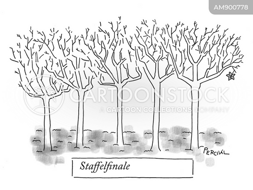 Cartoons und Karikaturen mit Staffelfinalen