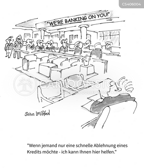 Cartoons und Karikaturen mit Finanzkrise