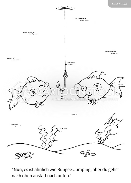 Cartoons und Karikaturen mit Bungee-sprung