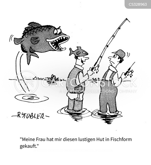 Lustige Fisch Cartoons