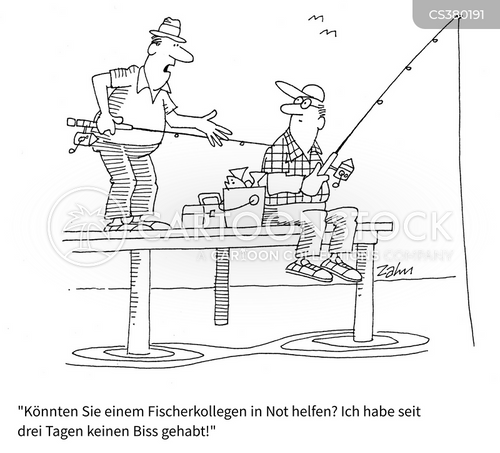 Cartoons und Karikaturen mit Fischer