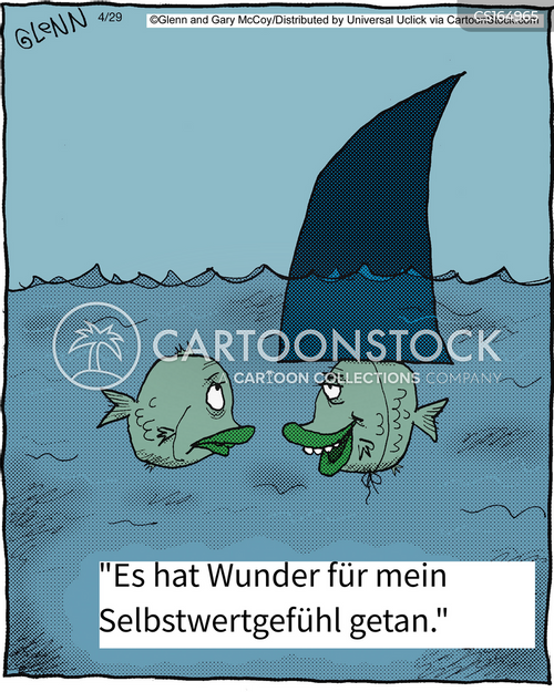 Cartoons und Karikaturen mit Flosse