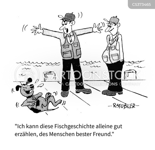 Cartoons und Karikaturen mit Anglergeschichte