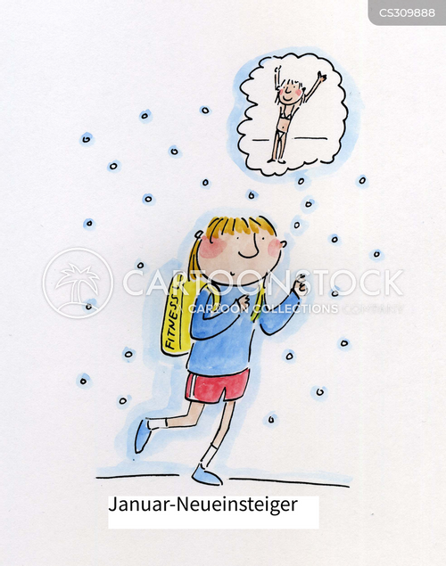 Cartoons und Karikaturen mit Januar