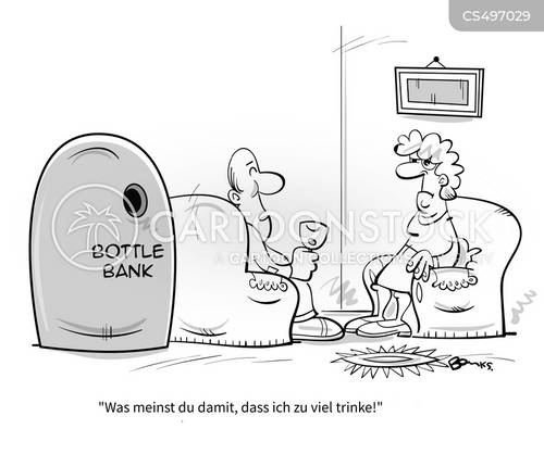 Cartoons und Karikaturen mit Alcohol Problem