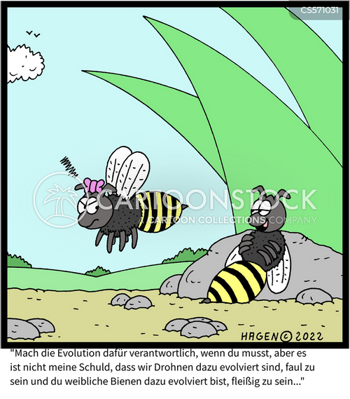 Cartoons und Karikaturen mit Bienen