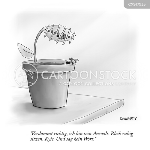 Cartoons und Karikaturen mit Pflanzenlebenszyklus