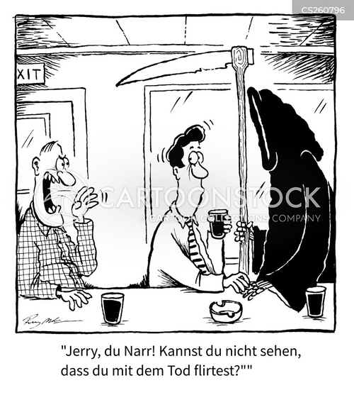 Cartoons und Karikaturen mit Comedy Im Tod