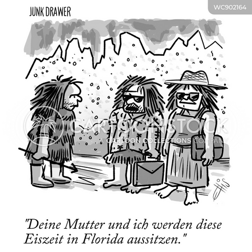 Cartoons und Karikaturen mit Altersvorurteil