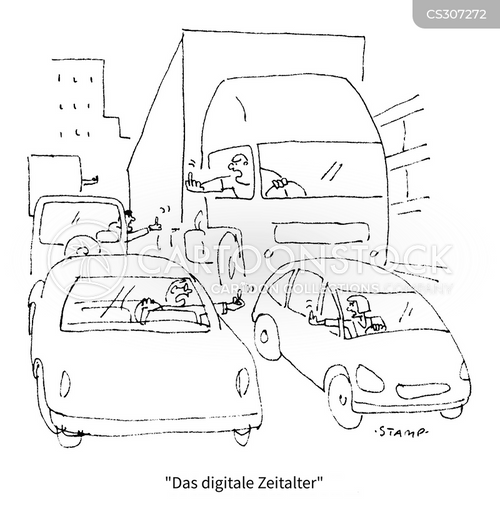 Cartoons und Karikaturen mit Digital Age