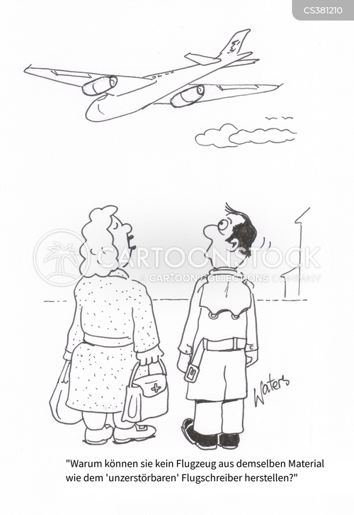 Cartoons und Karikaturen mit Aeroplan