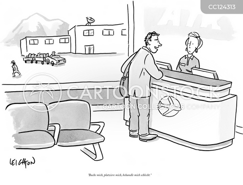 Cartoons und Karikaturen mit Flugverkehr