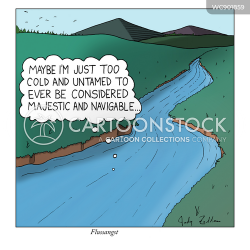 Cartoons und Karikaturen mit Fluss Avon
