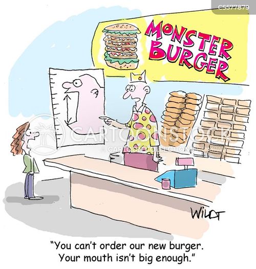Burger Joint Cartoons and Comics - funny pictures from CartoonStock