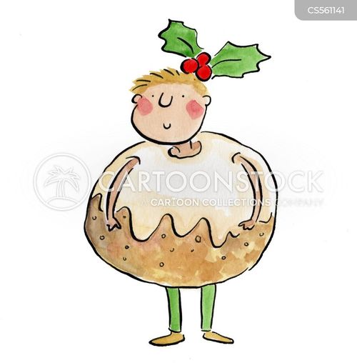 Christmas Pudding Cartoons and Comics - funny pictures from CartoonStock