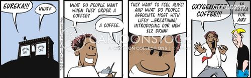 Oxygenated Coffees Cartoons and Comics - funny pictures from CartoonStock