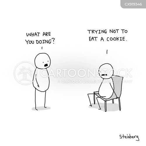 Resisting Temptation Cartoons and Comics - funny pictures from CartoonStock