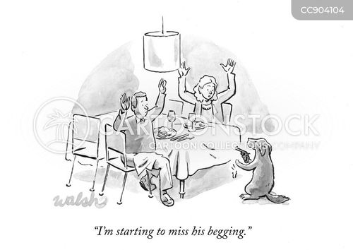 Begging Dog Cartoons and Comics - funny pictures from CartoonStock