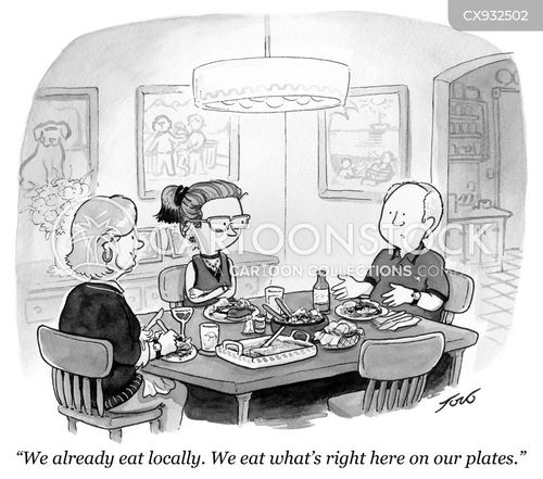 Local Eating Cartoons and Comics - funny pictures from CartoonStock