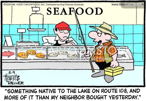 Local Fishing Spot Cartoons and Comics - funny pictures from CartoonStock