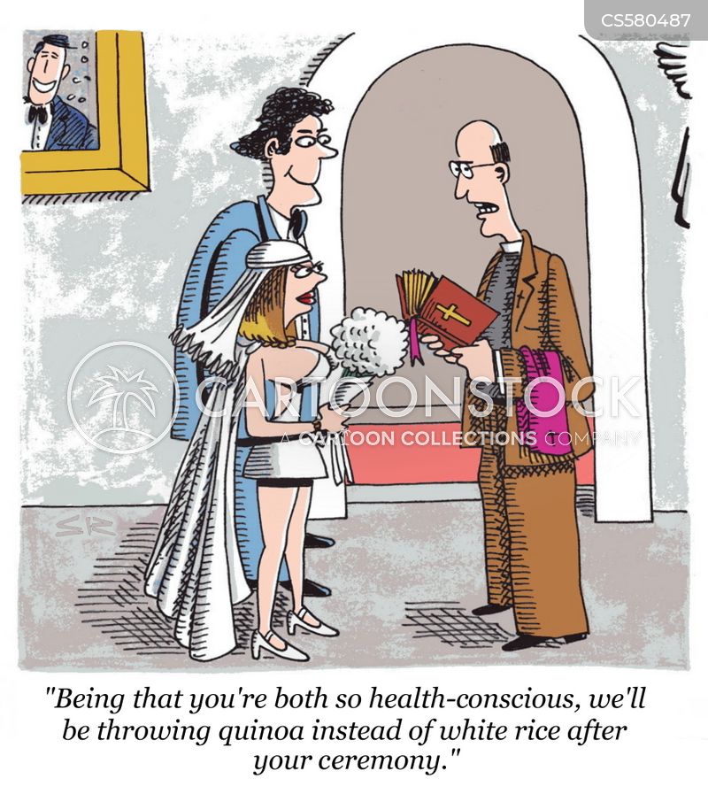 Saying Vows Cartoons and Comics - funny pictures from CartoonStock