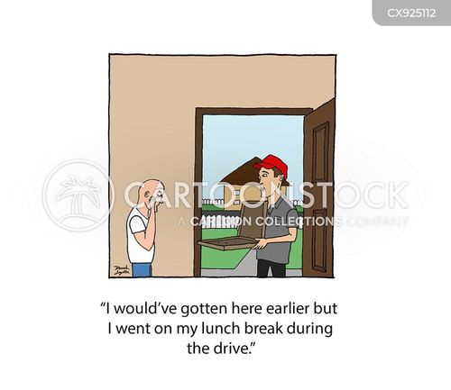 Lunch Delivery Cartoons and Comics - funny pictures from CartoonStock