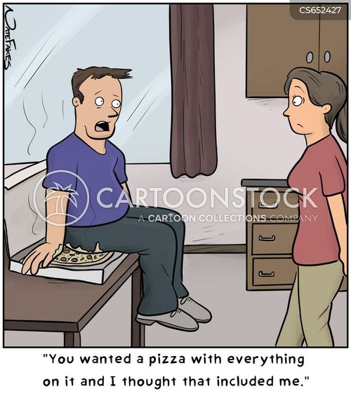Sit On Pizza Cartoons and Comics - funny pictures from CartoonStock