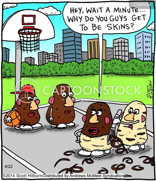 Shirts Vs Skins Cartoons and Comics - funny pictures from CartoonStock