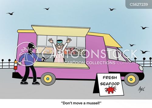 Seafood Vendor Cartoons and Comics - funny pictures from CartoonStock
