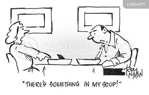 Soup Course Cartoons and Comics - funny pictures from CartoonStock