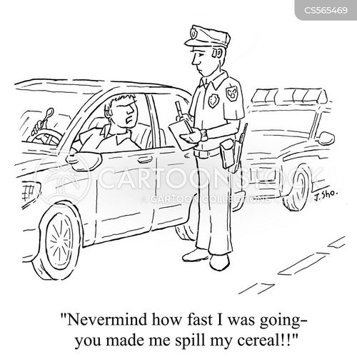 Speeding Fine Cartoons and Comics - funny pictures from CartoonStock