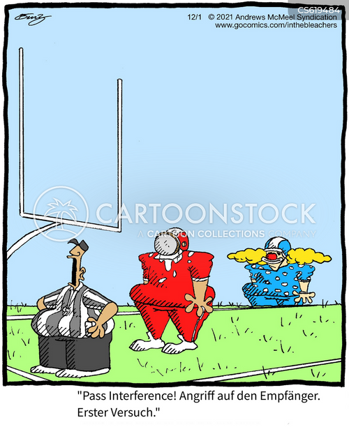 Cartoons und Karikaturen mit Clown-akt