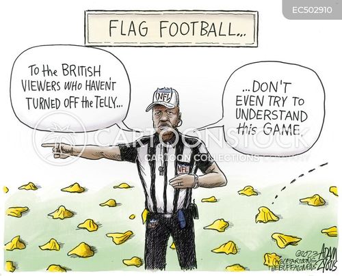 Flag Football Cartoons and Comics - funny pictures from CartoonStock