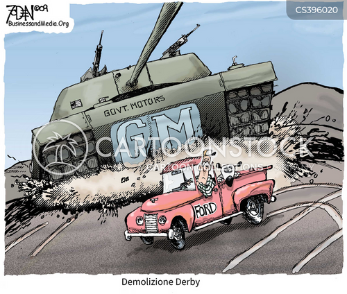 Cartoons und Karikaturen mit Ford Motors