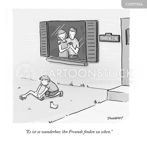 Cartoons und Karikaturen mit Bindungen Schaffen