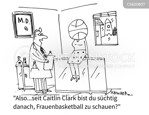 Cartoons und Karikaturen mit Basketball