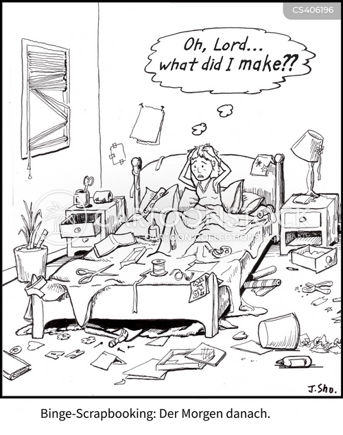 Cartoons und Karikaturen mit Scrap-booker